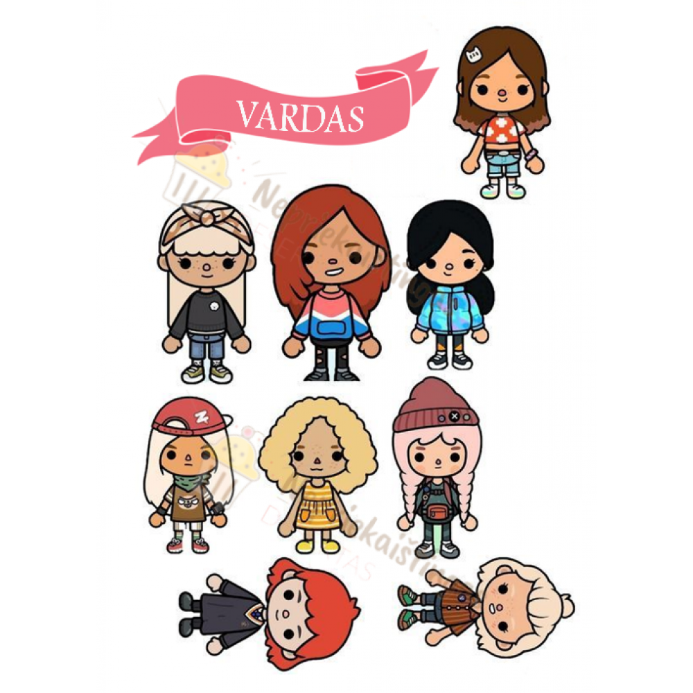 Valgomas paveiksliukas "Toka boka" figūrėlėms