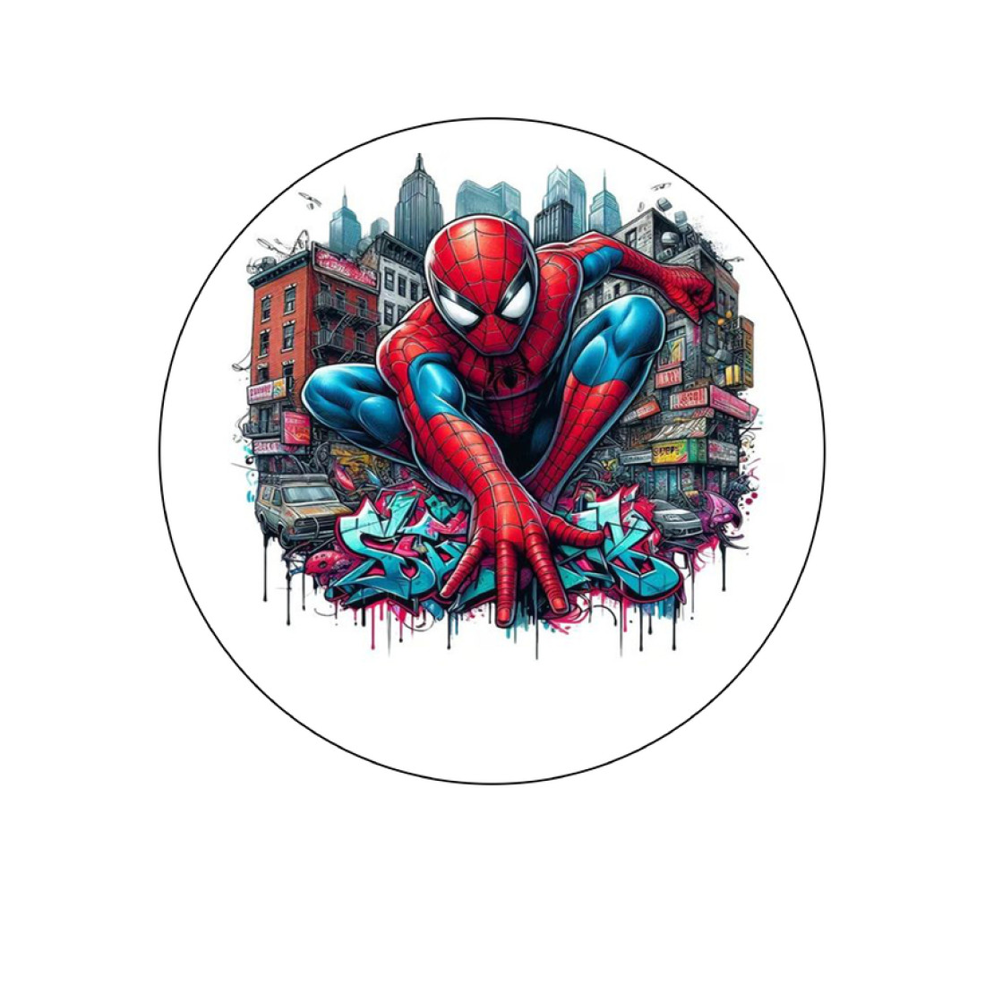 Valgomas paveiksliukas "Spiderman-10"