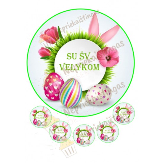 Valgomas paveiksliukas su šv. Velykom