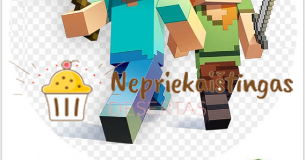 Cukrinės masės paveiksliukas " Minecraft "Nr. 1