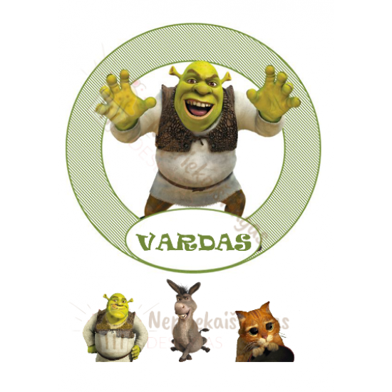 Valgomas paveiksliukas Šrekas