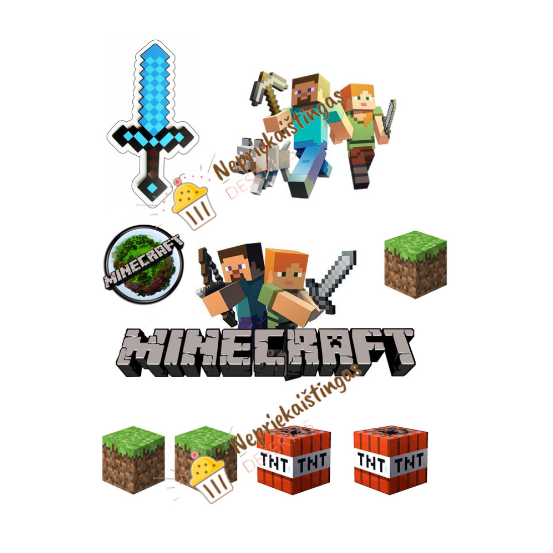 Valgomas paveiksliukas ,, Minecraft 5''